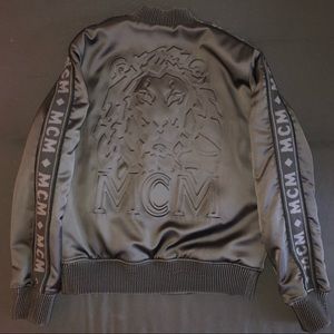 MCM | Jackets & Coats | Mcm Mens Logo Tape Bomber Jacket | Poshmark